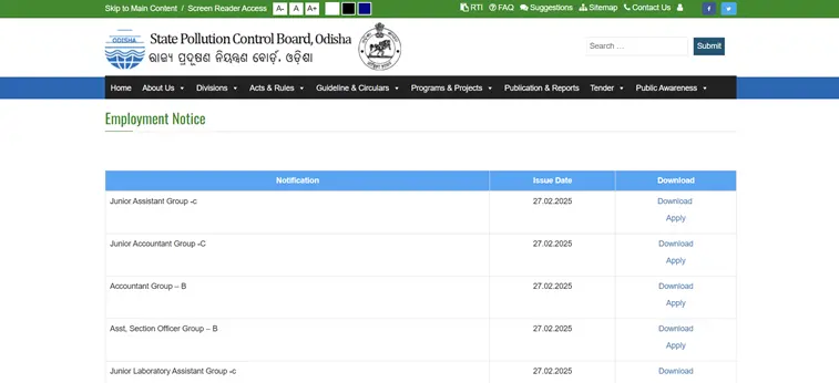 OSPC Board Recruitment 2025 @Free Job Alert 2025 - New Jobs Odisha